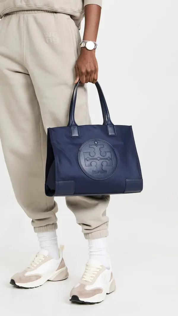Tory Burch Small Ella Tote - Tory Navy | Editorialist